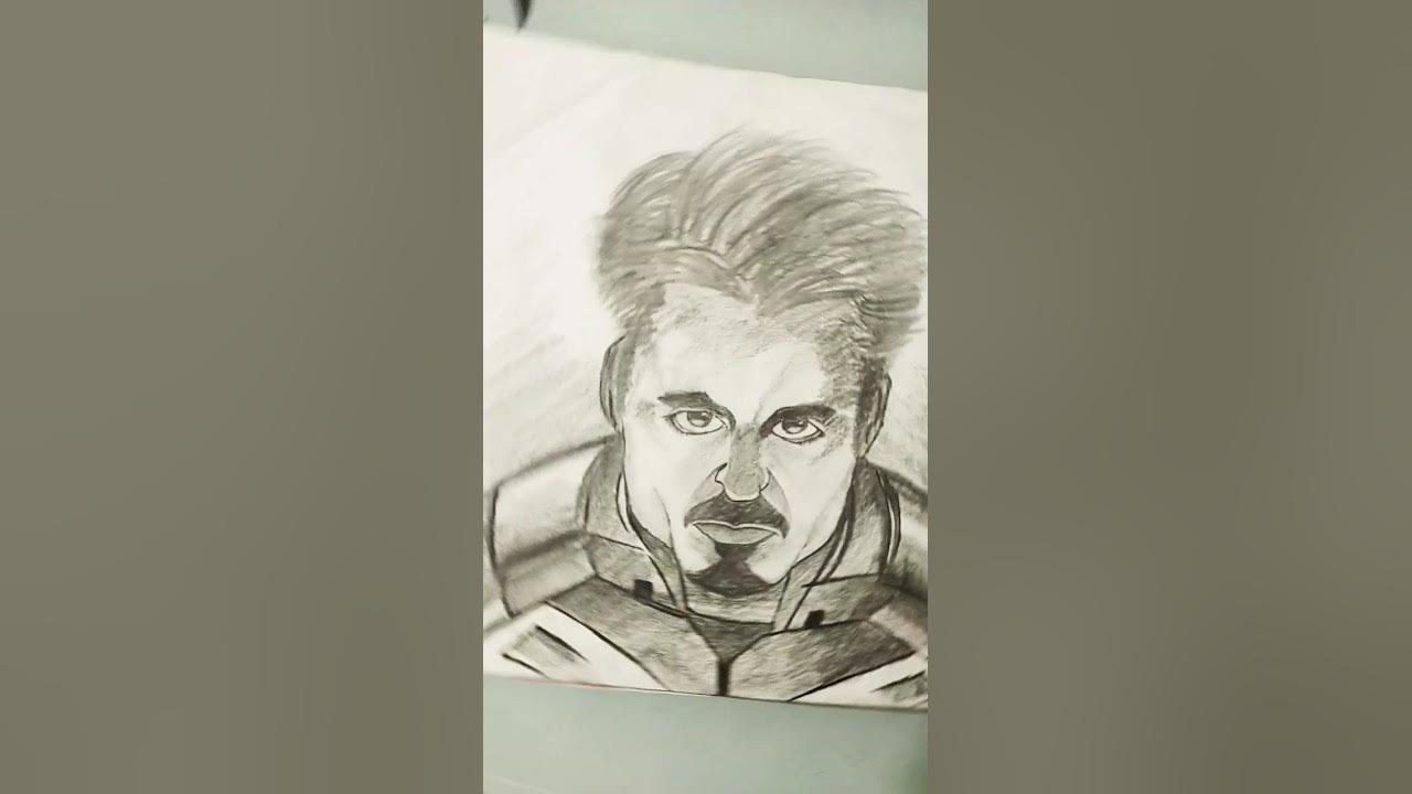 TONY STARK ⭐ drawing # short # Marvel - YouTube