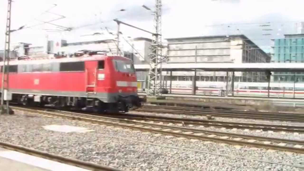 Stuttgart Hauptbahnhof Zugverkehr BR115 BR218 BR146 ICE Velaro D BR111 ...