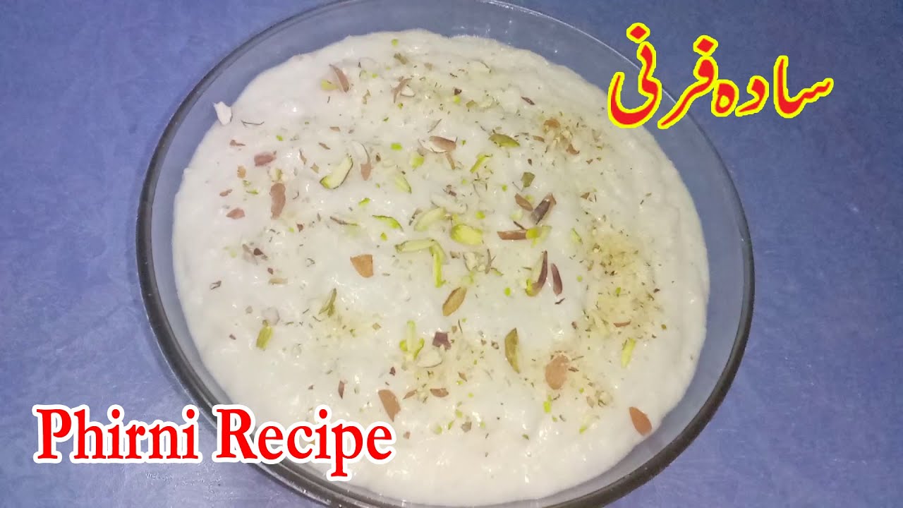 Phirni Recipe | How To Make Firni At Home | Indian & Pakistani Dessert ...