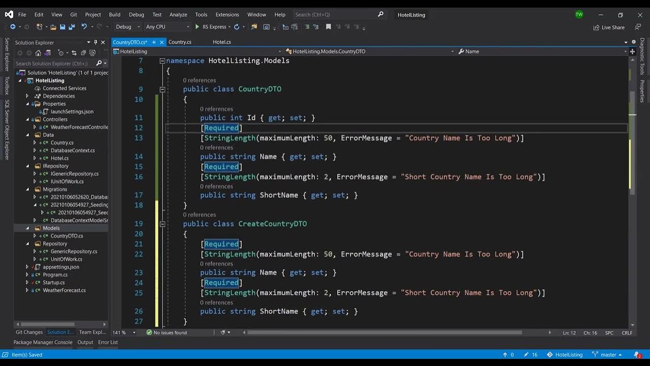 ASP.NET 5 WEB API Development - 13 add dtos mapper - YouTube