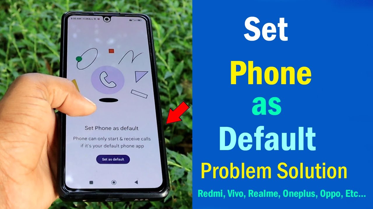 set phone as default phone can only make and receive calls if it's your default phone app - YouTube