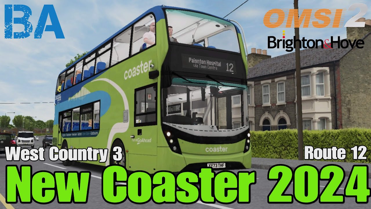 NEW Brighton Coaster 2024 - e400mmc - Route 12 - West Country 3 - OMSI ...