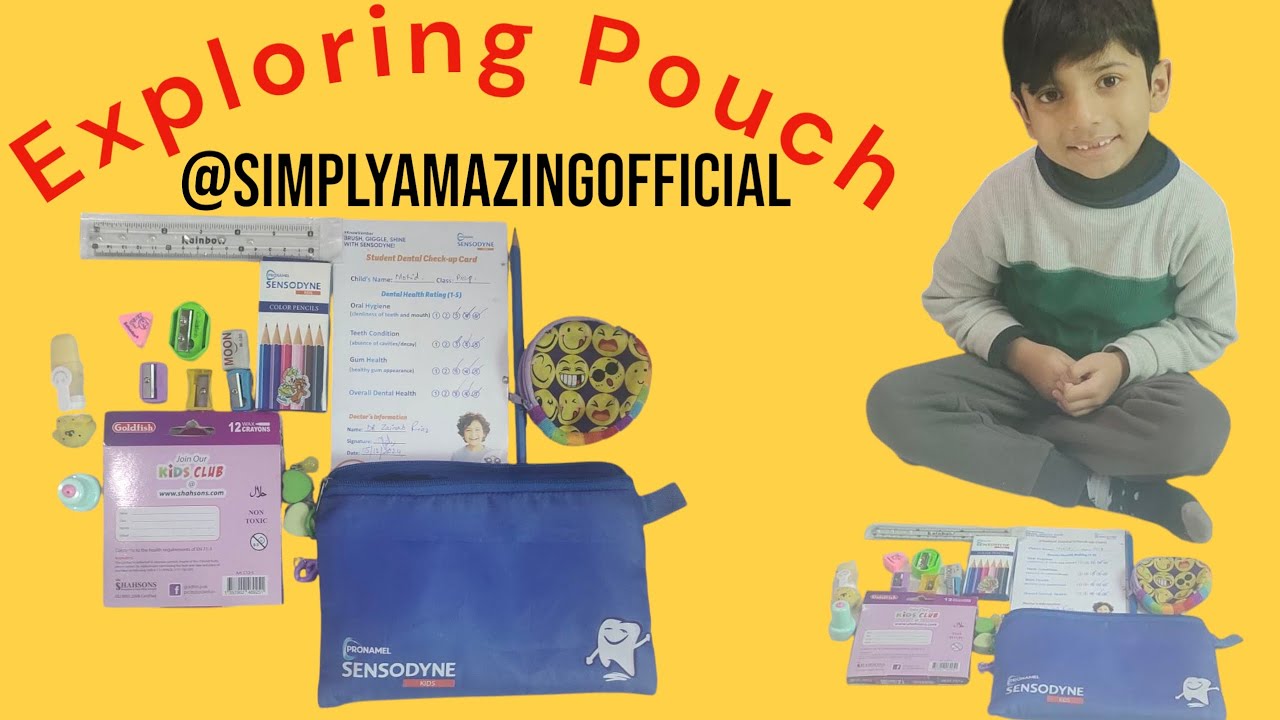 Exploring Gift Pouch | Sensodyne | @simplyamazingofficial #subscribe # ...