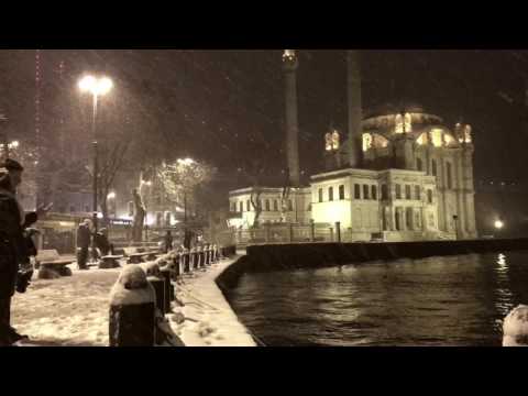 İstanbul Ortaköy'den kar manzarası...