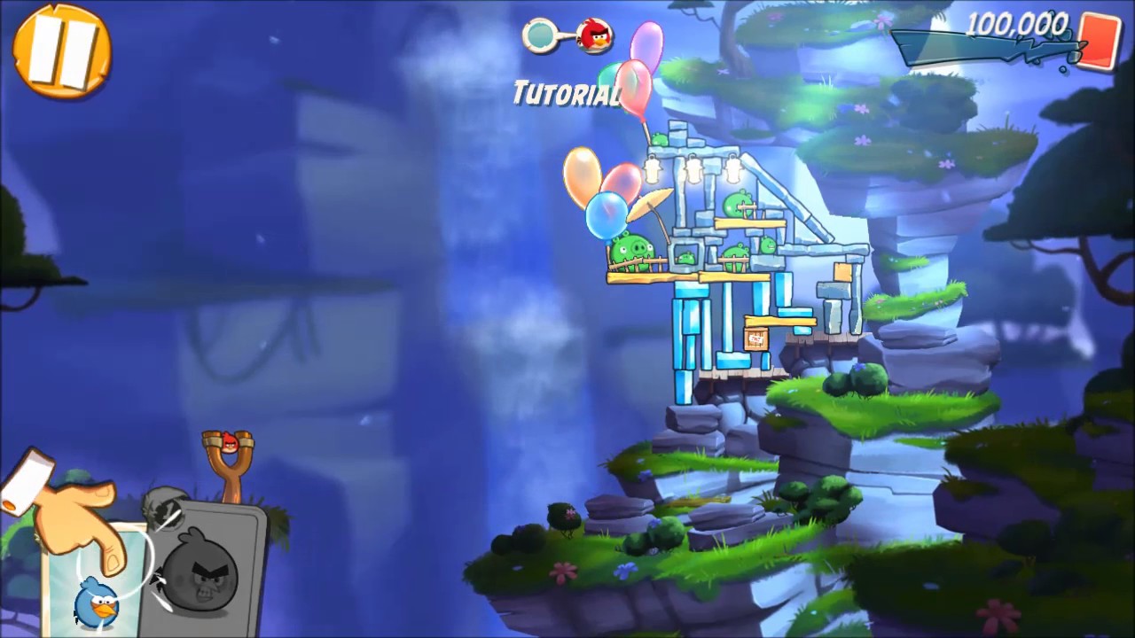 Angry Birds 2 Level 2 - Cobalt Plateaus - Feathery Hill - YouTube
