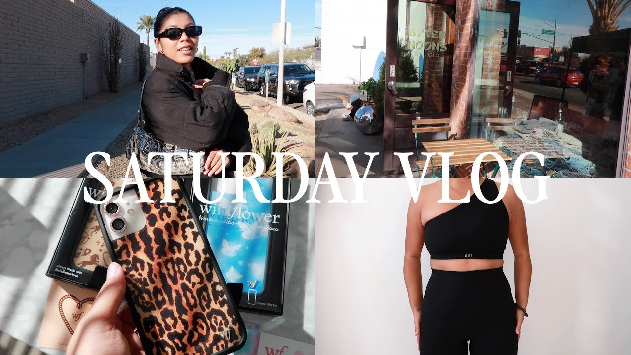 SATURDAY VLOG: set active try-on haul, my current favorite makeup ...