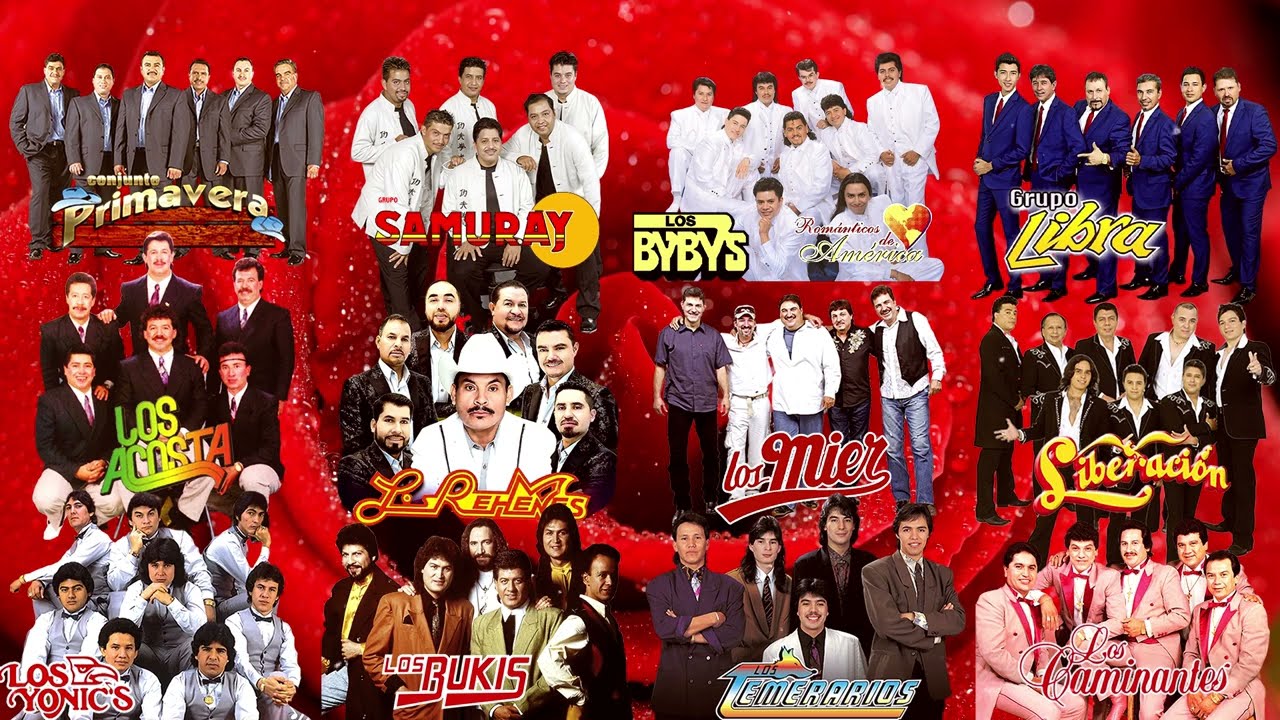 GRUPERAS ROMÁNTICAS DE LOS 90S - LOS ACOSTA, BRONCO, LIBERACION, LIBRA ...