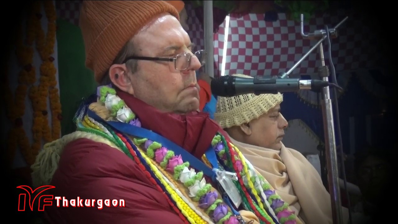 H.H.Jayapataka Swami gives an initiation lecture in Bengali in ISKCON ...