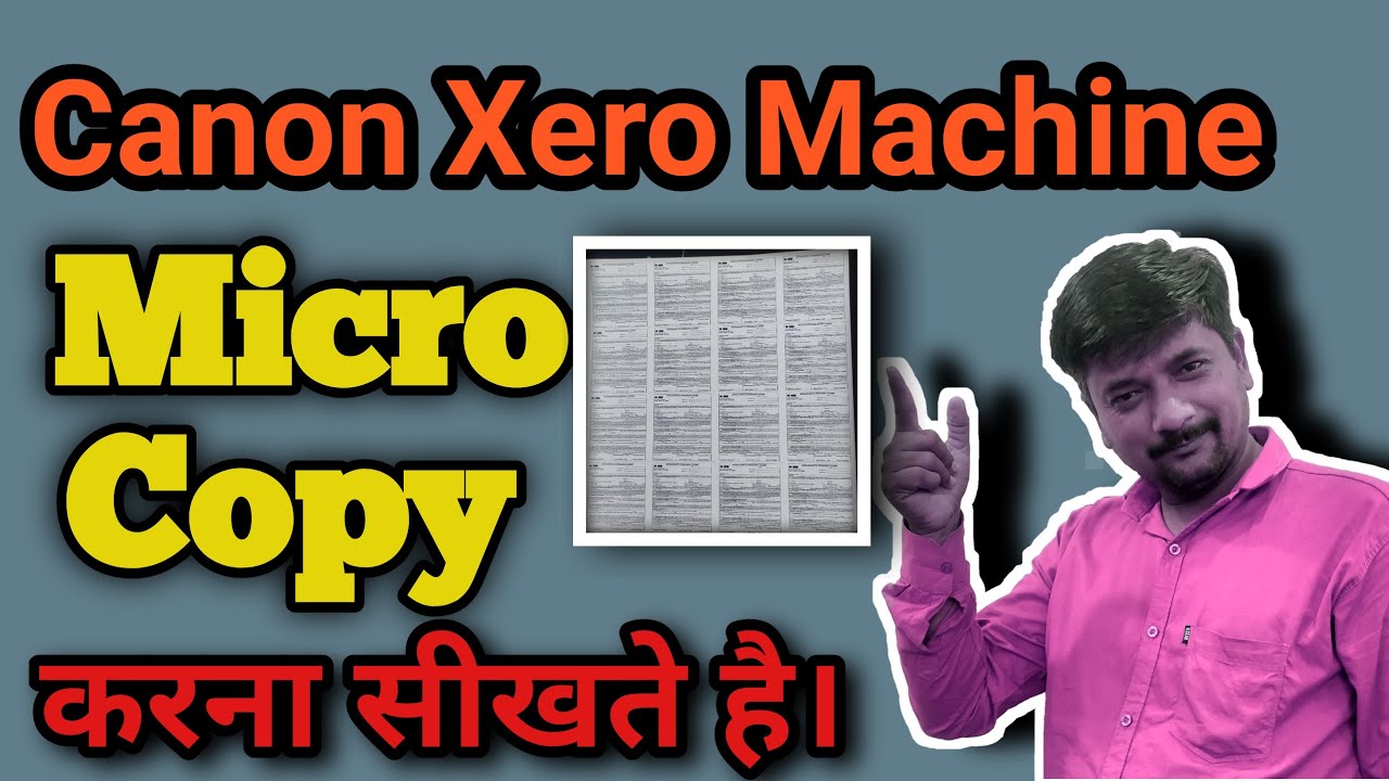 How to make Two side Micro copy ? Canon ir3300 , Micro Xerox kese kare ...