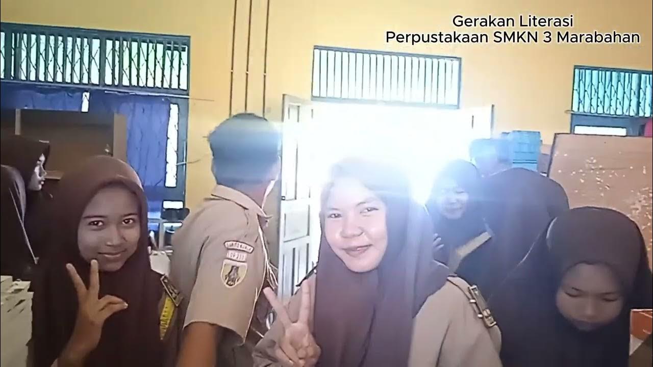GERAKAN LITERASI DI PERPUSTAKAAN SMKN 3 MARABAHAN - YouTube