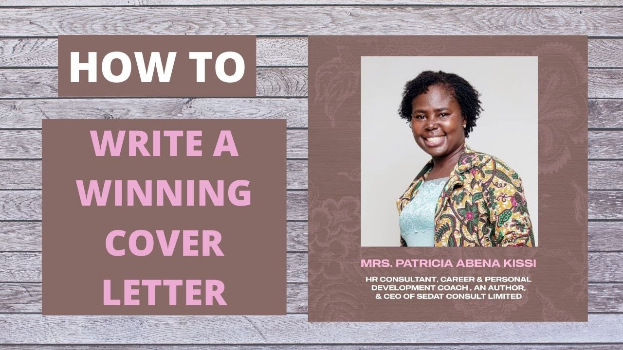 HOW TO WRITE A WINNING COVER LETTER - YouTube