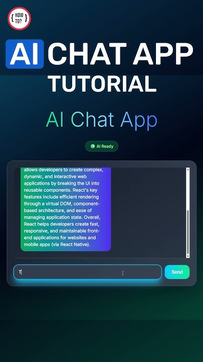 Build an AI Chat App with React, Tailwind & Puter.js | Watch Full Tutorial Video #coding #code # ...