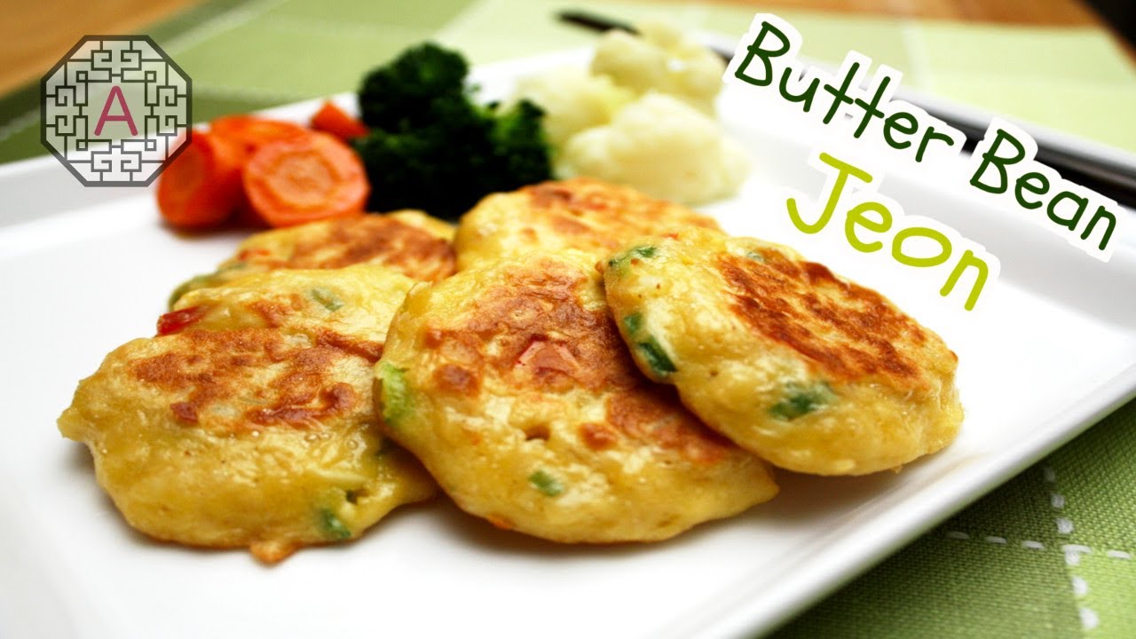 Butter Bean Fritters (콩 전, Kong Jeon) | Aeri's Kitchen - YouTube
