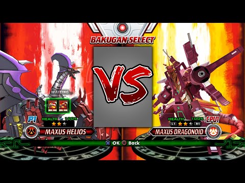 Maxus Helios vs Maxus Dragonoid - Bakugan: Defenders of the Core