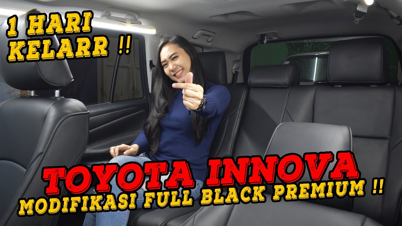 Toyota Innova Modifikasi Jok Kulit Full Black Premium ⁉️ classic 1 ...