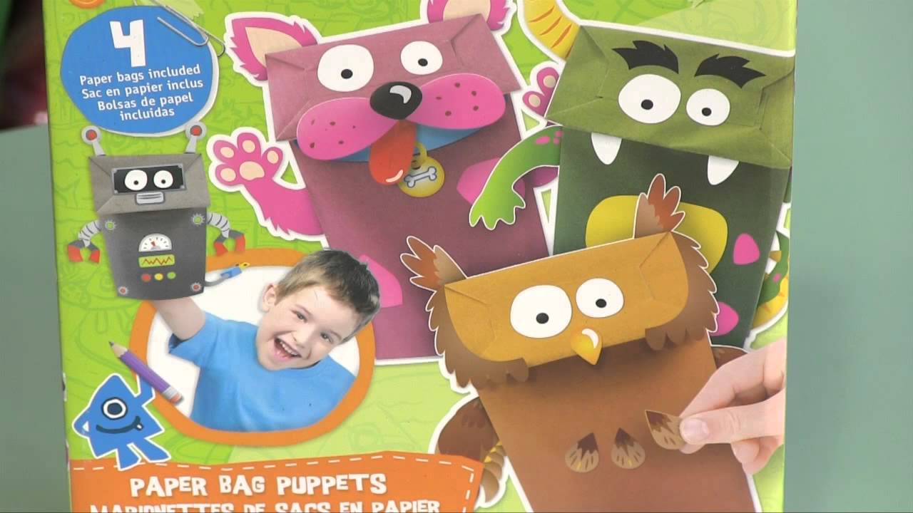 Artzoooka! Paper Bag Puppets Craft Kit from Creative Kidstuff - YouTube