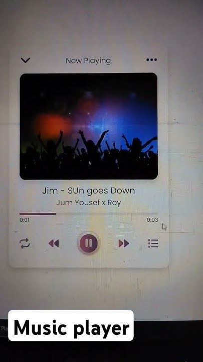 Music Player Using Htlm Css And Javascript Coders Coding Htmlcss Javascript Programmer