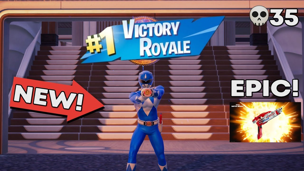 *NEW* Fortnite Blue Ranger Skin Gameplay!!! (Chapter 6 Season 4) - YouTube