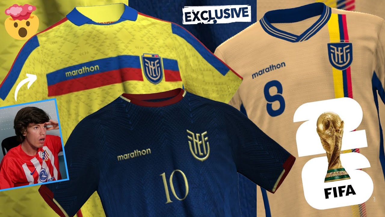 ¡NUEVAS CAMISETAS de ECUADOR para el MUNDIAL 2026 HECHAS por MARATHON ...