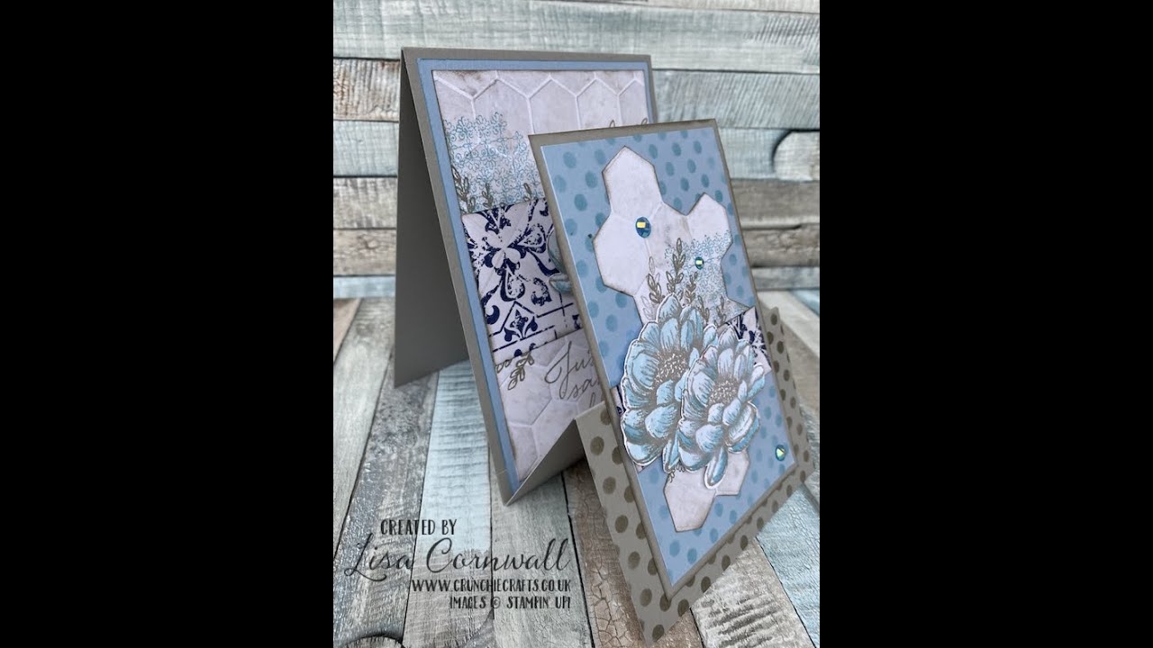 Tasteful Touches M Fold multi fold card - YouTube