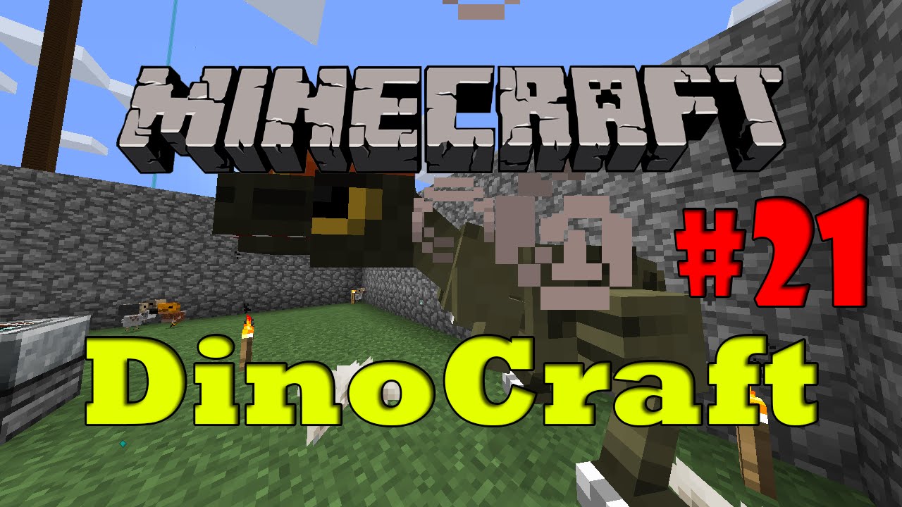 Minecraft: DinoCraft - Dilophosaurus aprendeu a usar o bau #21 - YouTube
