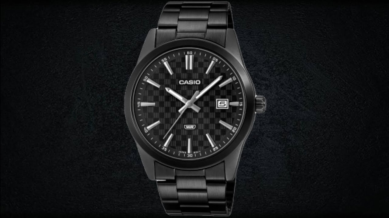 Casio Minimalist Classic All Black Men's Watch - YouTube