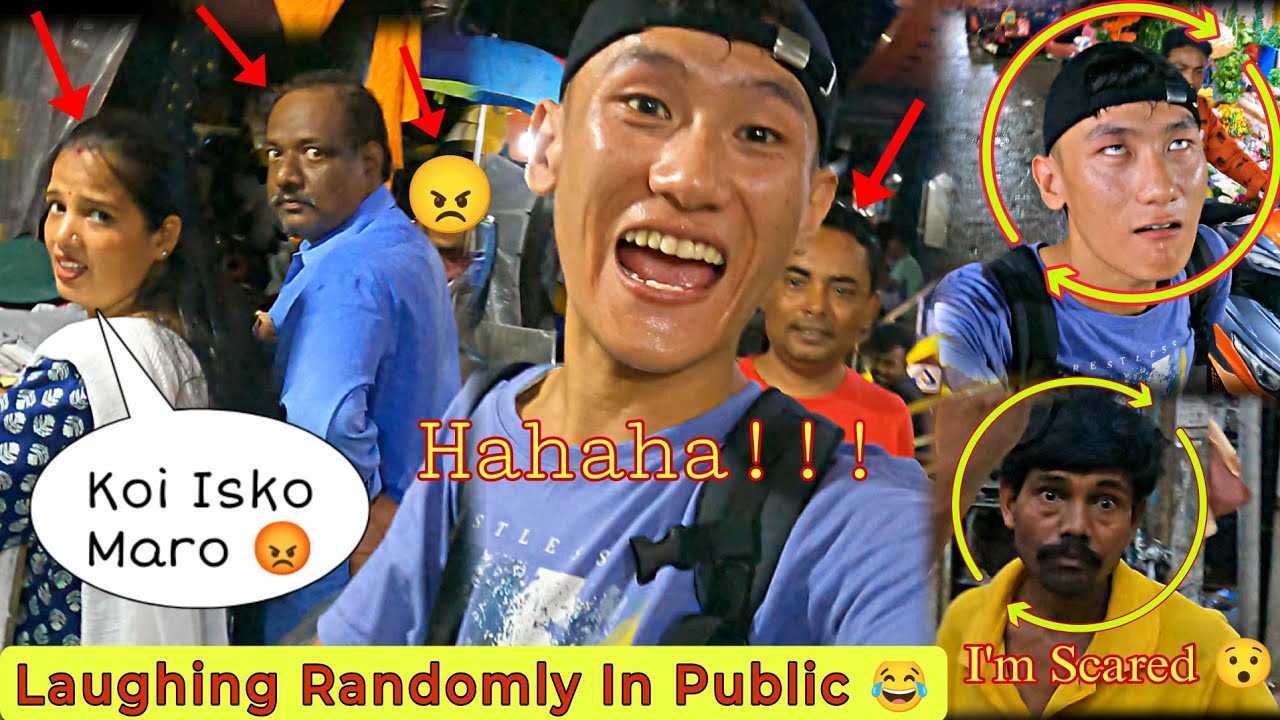 Laughing Randomly In Public 🤣 Hilarious Public Reaction| Public Got ...