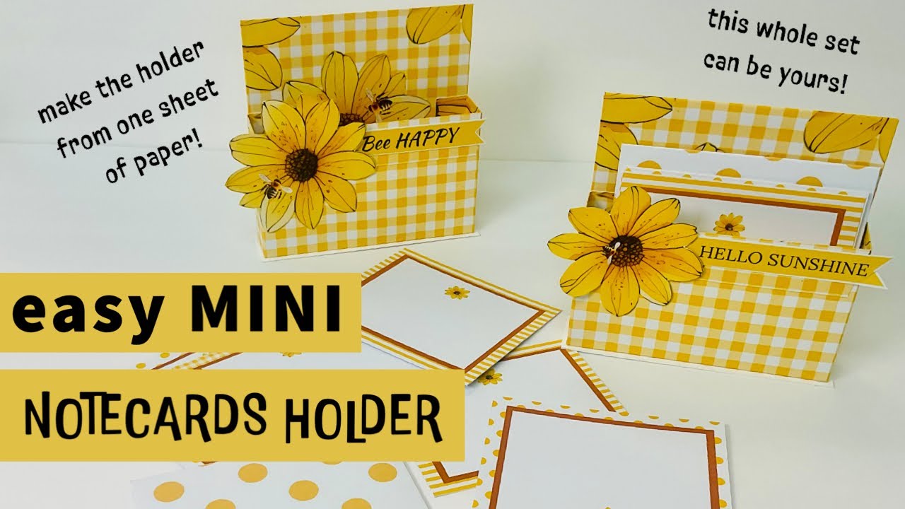 Notecard Holders Using 8 1/2 x 11 Paper! QUICK & EASY TUTORIAL! - YouTube