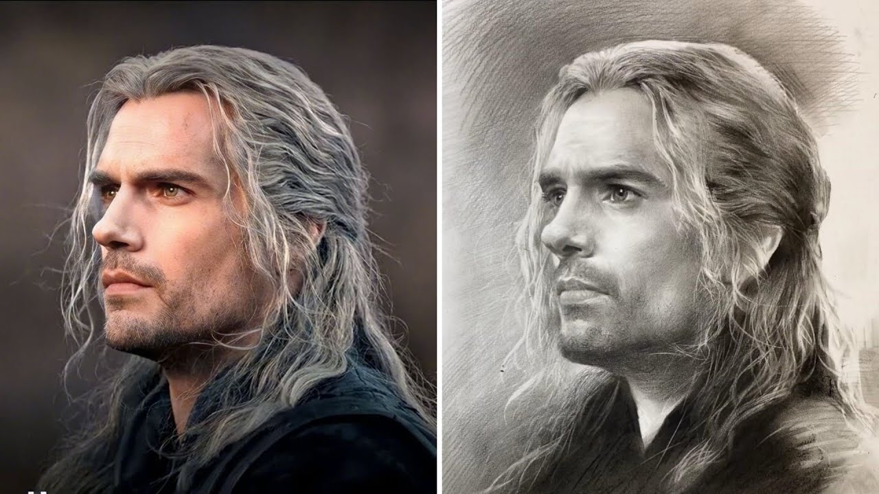 Drawing Henry Cavill Step by Step ∥ Sketch Drawing - YouTube