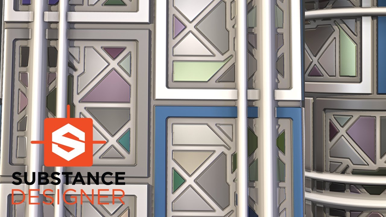 Substance Designer - Stylized SciFi Material - YouTube