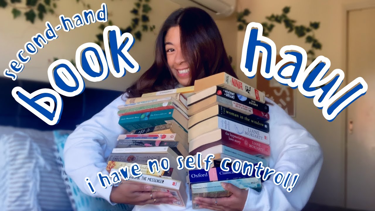 i went to a second hand book festival (massive 25+ book haul) - YouTube