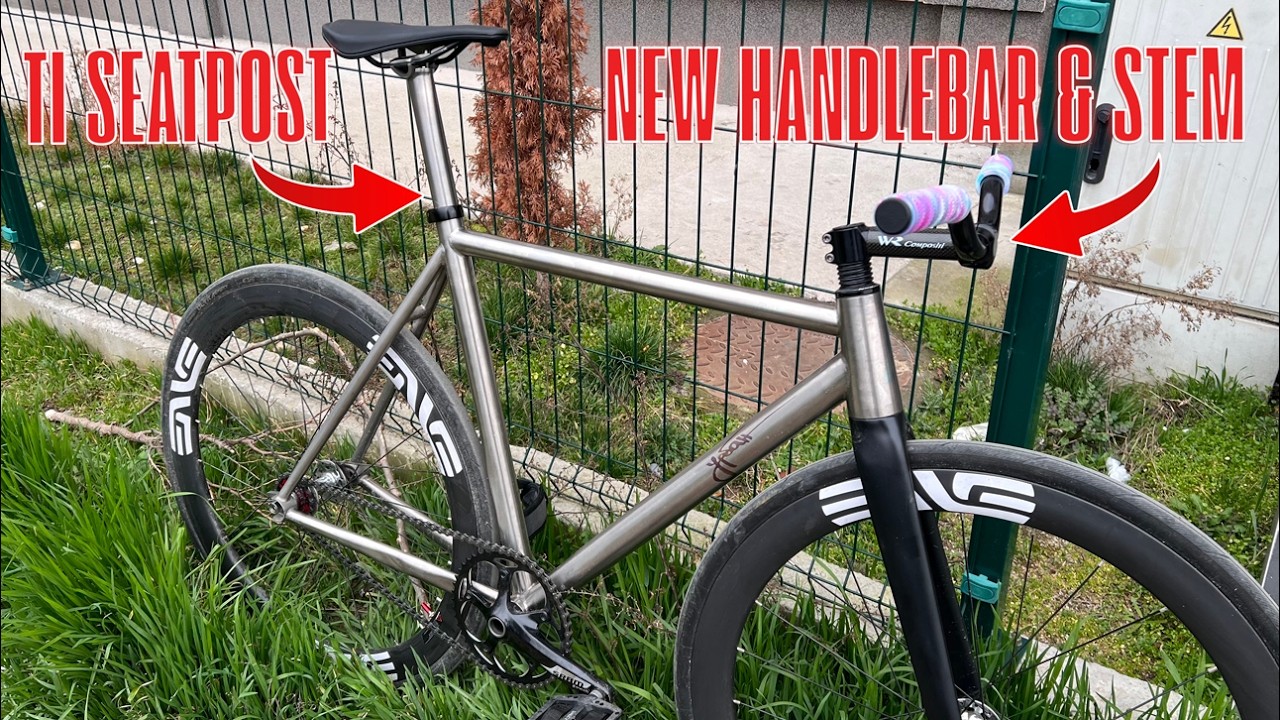 Upgrading My Titanium Fixie with Titanium SeatPost & New HandleBar ...