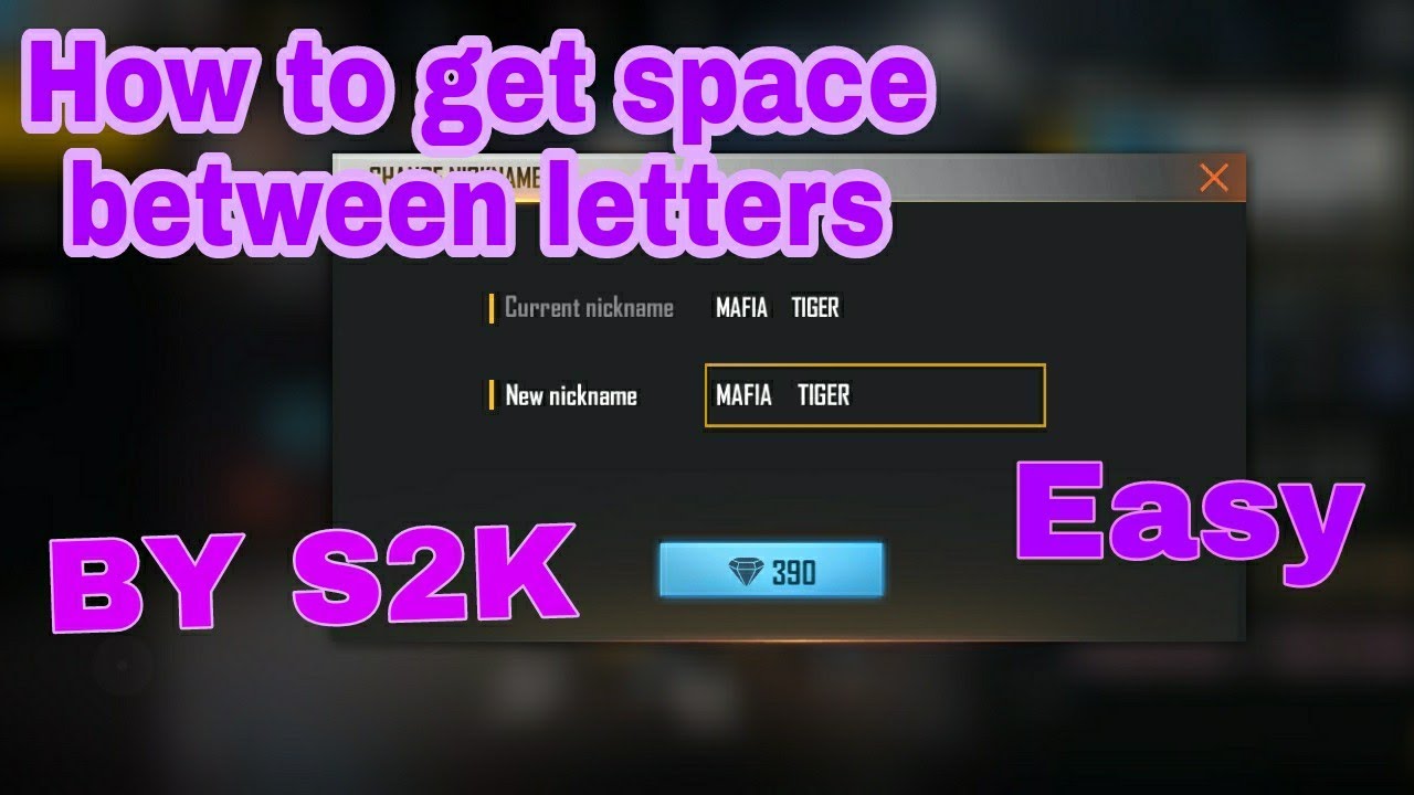 How Get Space Between Your Name In FF Easy Trick YouTube How Get Space Between Your Name In FF Easy Trick YouTube