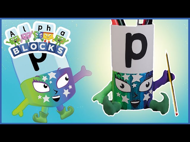 Pencil Pot Make | Makes for Kids | @officialalphablocks - Videos For Kids