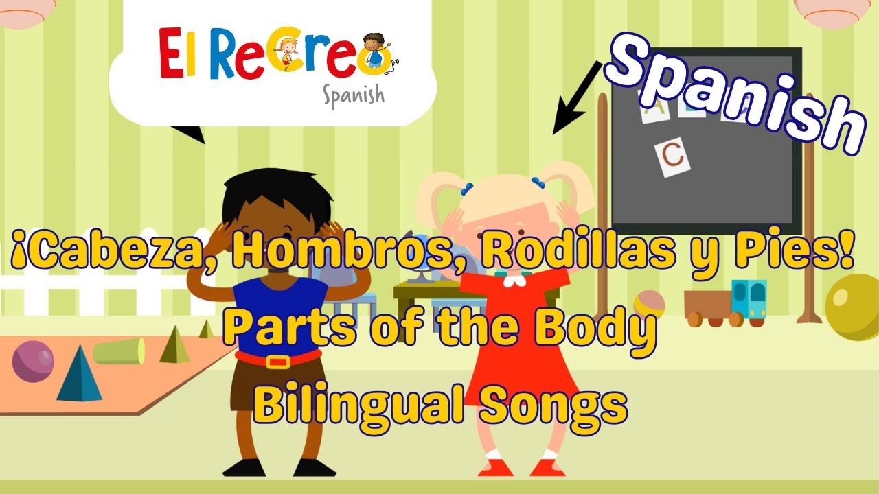 Cabeza Hombros Rodillas y Pies - Parts of the body in Spanish - YouTube