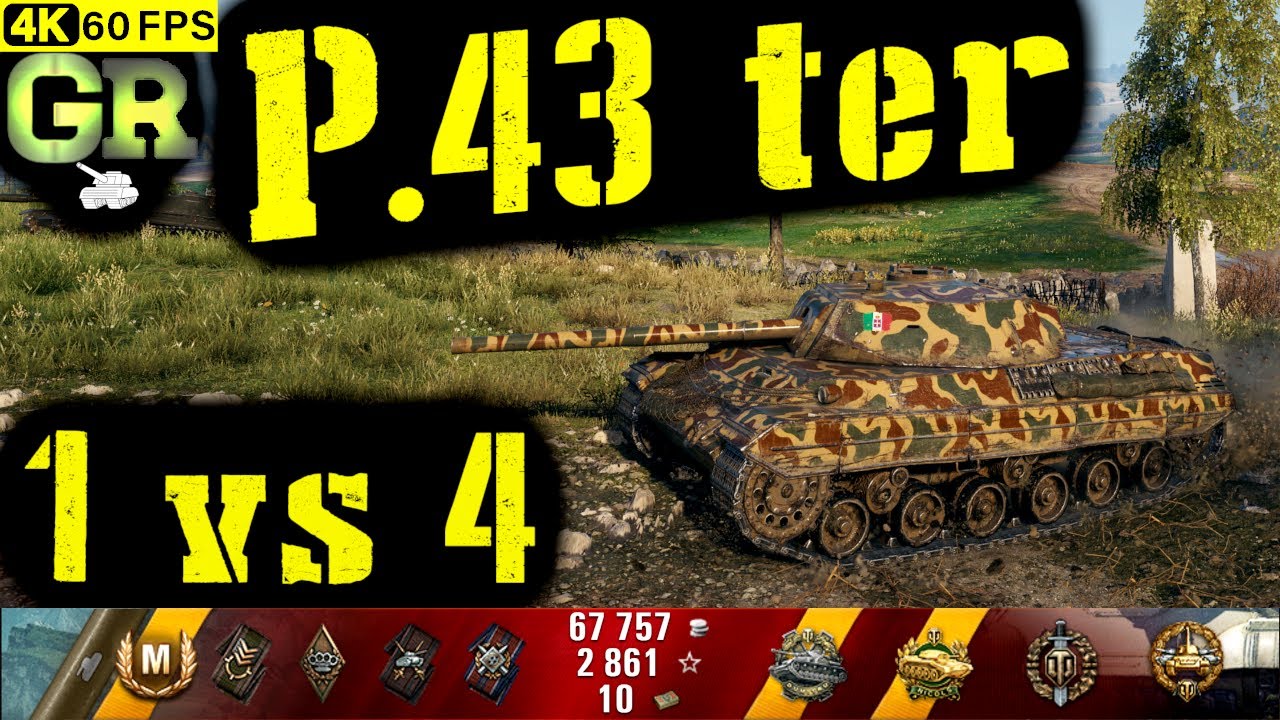 World of Tanks P.43 ter Replay - 7 Kills 4.1K DMG(Patch 1.4.1) - YouTube