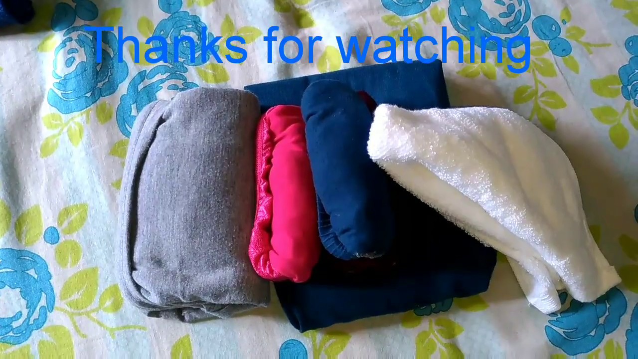 Cloth folding hacks/how to fold clothes for less space - YouTube