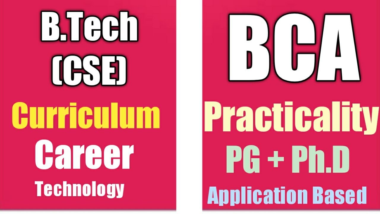 B.Tech (CSE) Vs BCA + MCA🔥| DO WE HAVE A WINNER?? | WHAT SHOULD U ...
