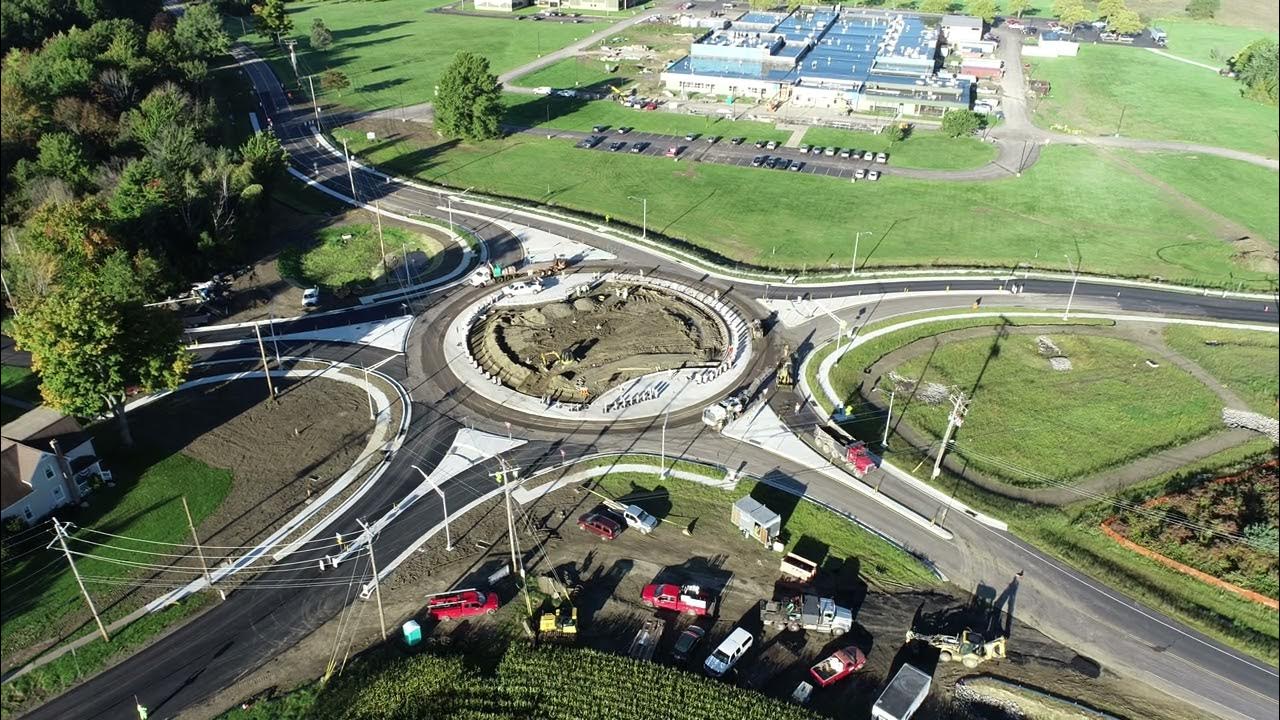 Five Points Roundabout Progress - September 30, 2022 - YouTube