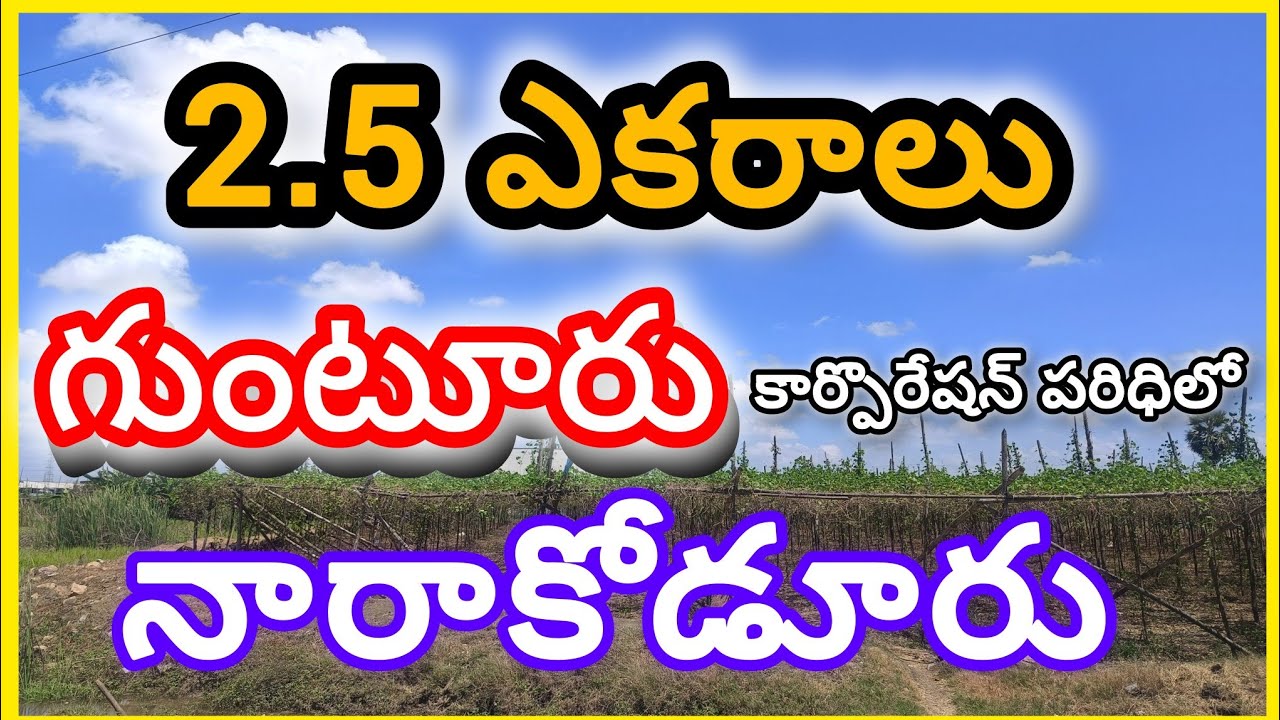2.5 ఎకరాలు నారాకోడూరు దగ్గర, వెంచర్ కు ఉపయోగపడుతుంది. #Narakokoduru # ...