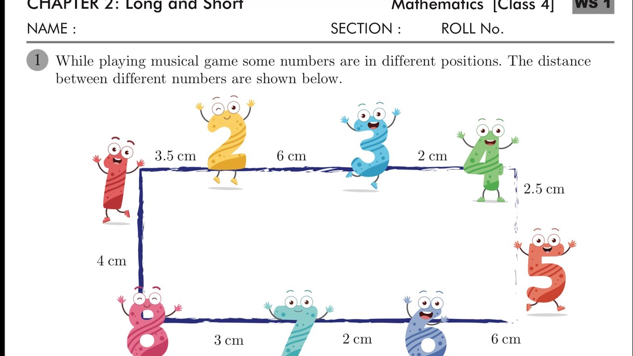 Class 4, Maths, chapter 2 ,Long and short , Worksheet solution with ...