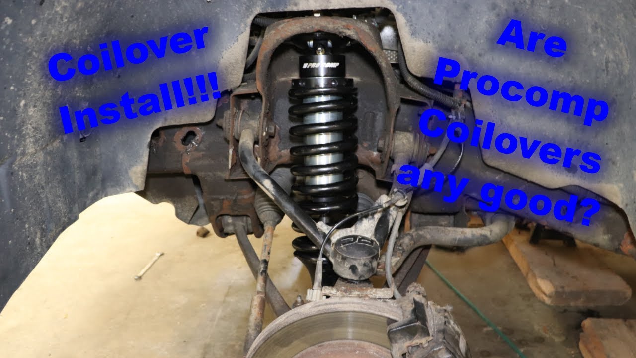 Installing new Coilovers on 2013 Silverado and test ride -ProComp Black ...