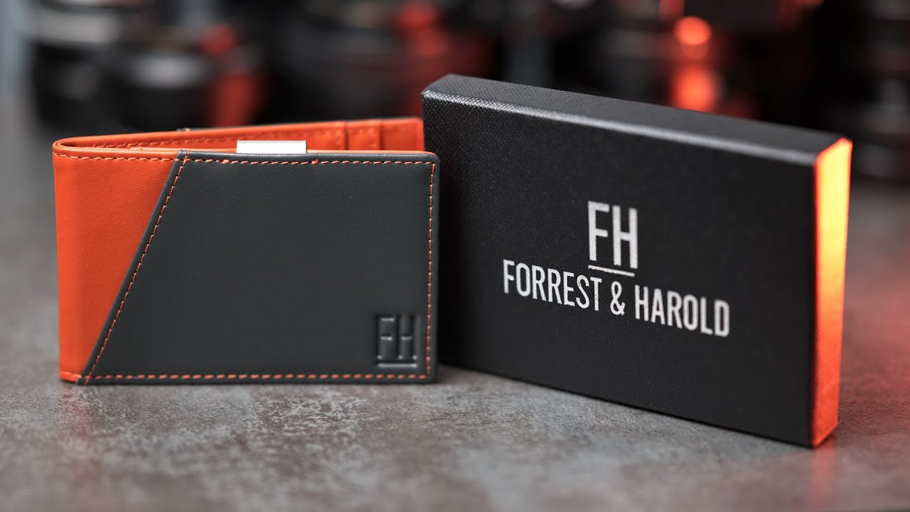 F&H RFID Blocking Slim Bifold Wallet Overview - YouTube