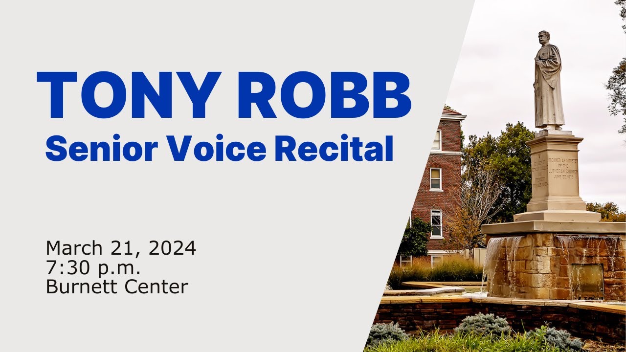 Tony Robb Senior Voice Recital, March 21, 2024 - YouTube