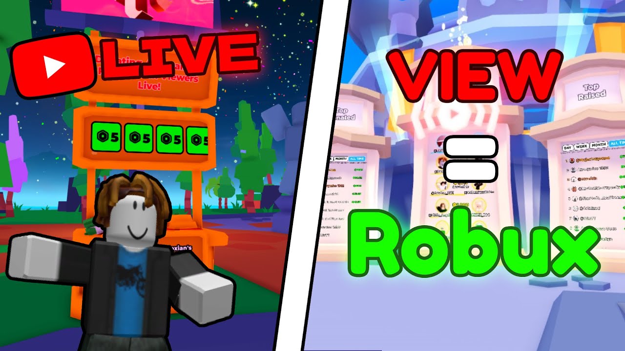 Donating and Raising Robux with Viewers LIVE! - YouTube