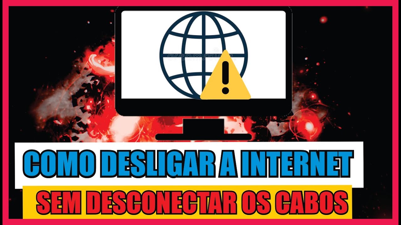 COMO DESLIGAR A INTERNET DO PC SEM DESCONECTAR O CABO DE REDE - YouTube