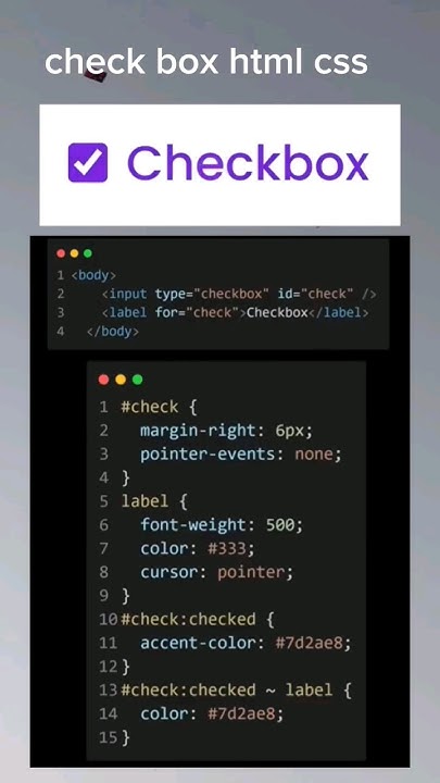 Checkbox Using HTML CSS #shorts #checkbox - YouTube