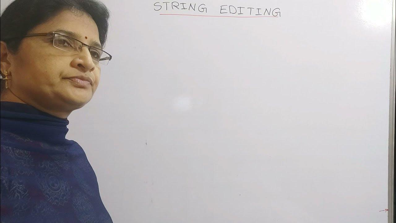 Dynamic Programming String Editing Introduction - YouTube
