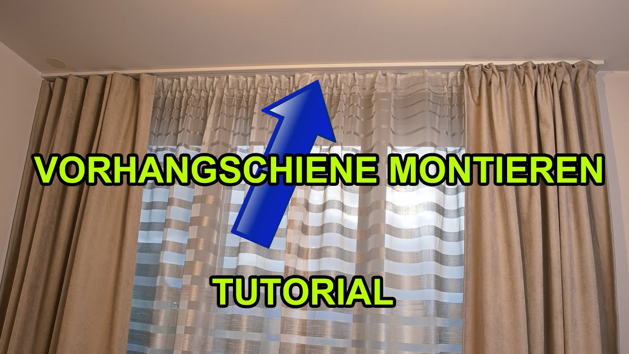 VOHRHANGSCHIENE AN DER DECKE MONTIEREN | TURORIAL | VORHANGSTANGEN | DIY | GARDINIA | FACTOREM ...