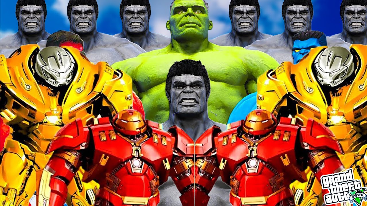 GOD HULK ARMY SAVED SHINCHAN FROM GOD HULKBUSTER ARMY IN GTA 5 GOD HULK ...